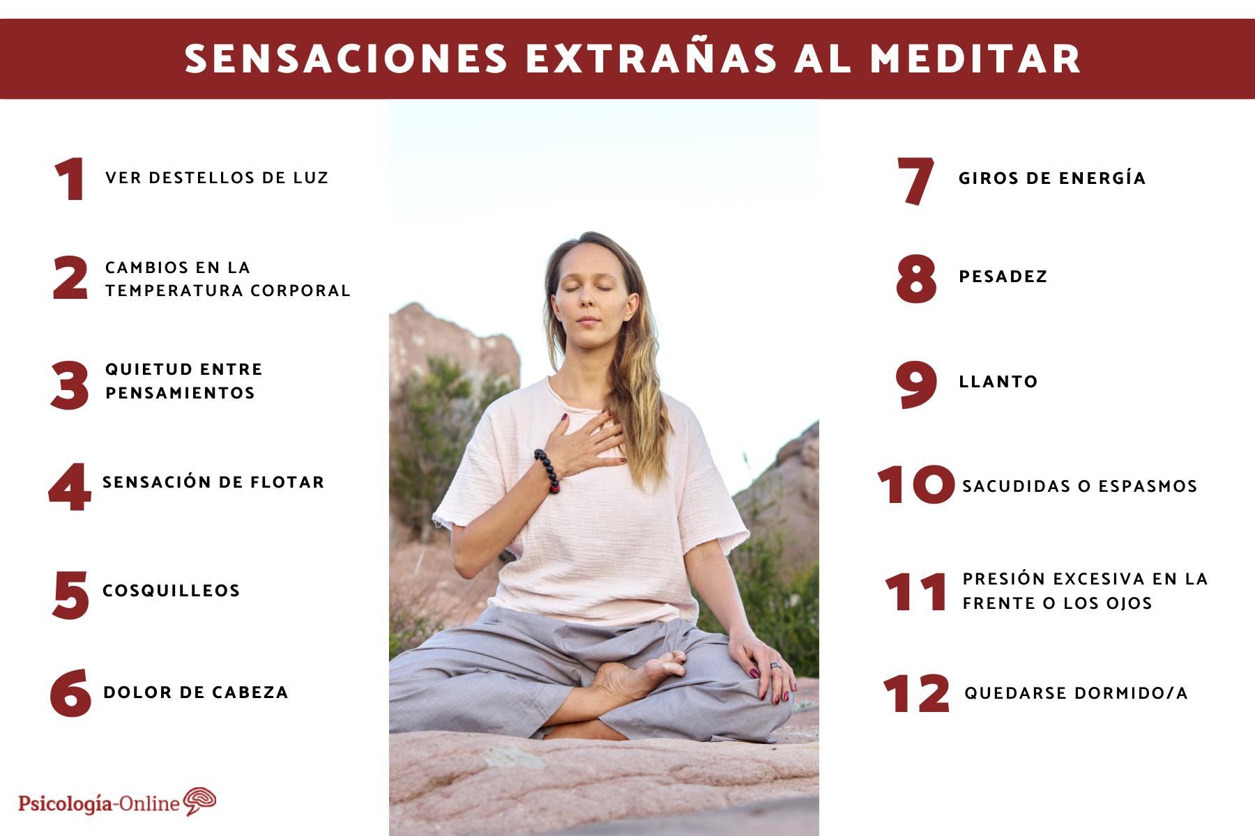 12 Sensaciones extrañas al meditar