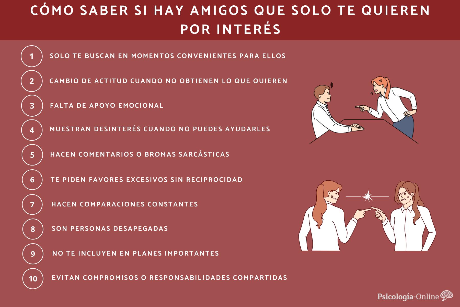 10 Señales para identificar amigos que solo te quieren por interés