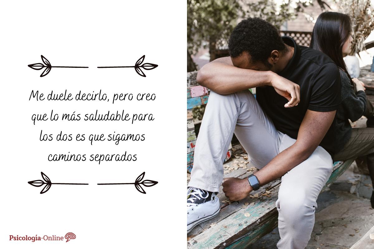 Frases para terminar una relación sin hacer daño y su significado